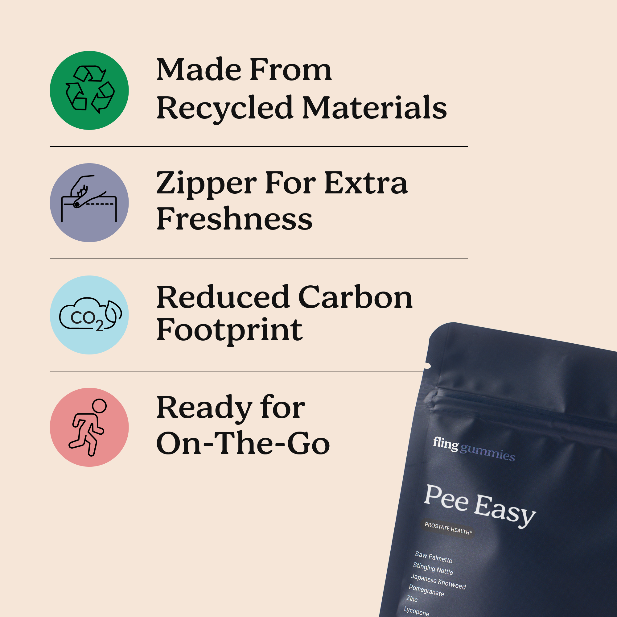 Prostate Flow Gummy - Saw Palmetto & 7 Ingredients for Prostate Health ...