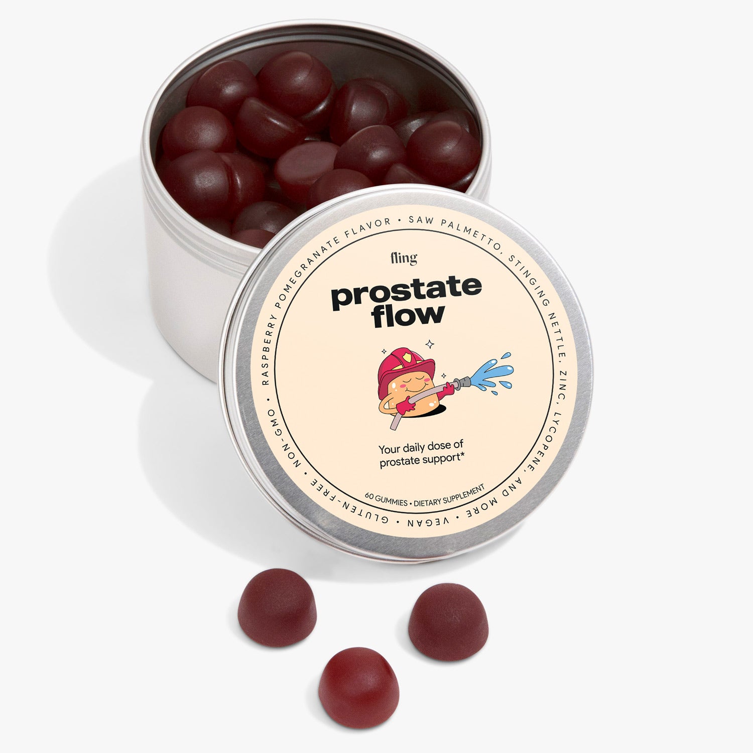 Prostate Flow Gummy - Saw Palmetto & 7 Ingredients for Prostate Health ...